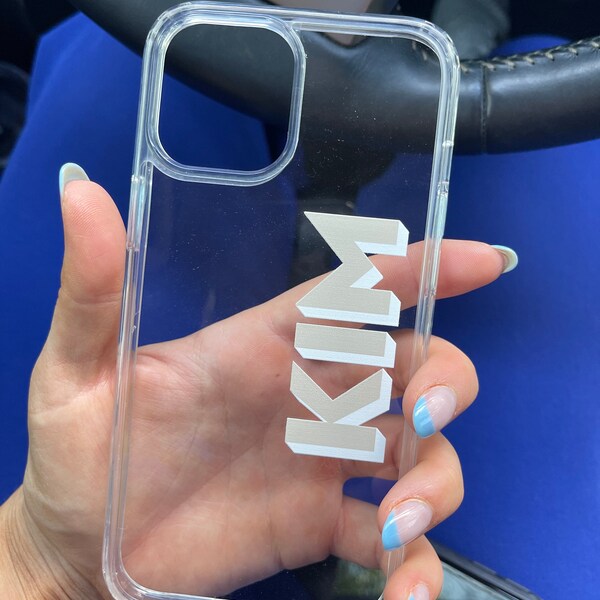 Monogram Phone Case, Custom Name iPhone Case, Personalised Case, iPhone ...