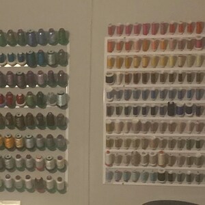 Sewing Thread Rack - Holds 42 Large Isacord Style Spools 5000M - Thread ...