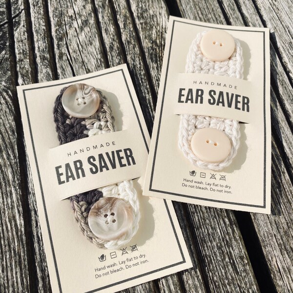 PRINTABLE Earsaver Display Cards - Downloadable PDF. DIY Backing Card ...