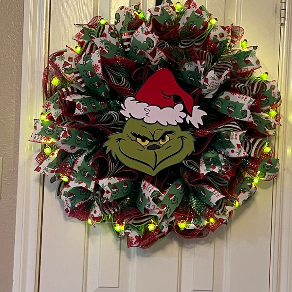 Green Monster Christmas Pick ~ Winter Decoration Supplies ~ Monster ...