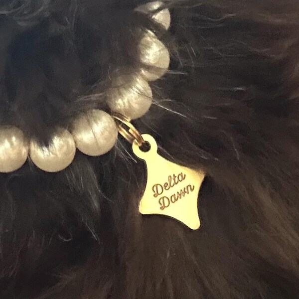 Dog Tag, Shield Dog Tag, Brass Dog Tag, Pet ID Tags, Personalized Dog ...