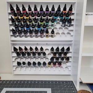 Wall Mounted Hobby Paint Storage Rack Horizontal - Etsy