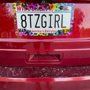 Cheetah Spots License Plate Frame Matches Personalized Plate in Our ...