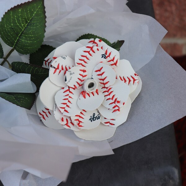 Baseball Rose in Full Bloom - Etsy