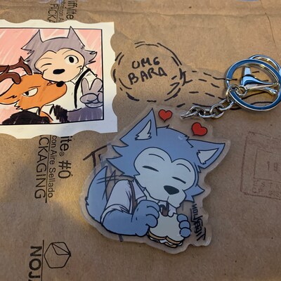 Keychain Legoshi Louis Beastars - Etsy