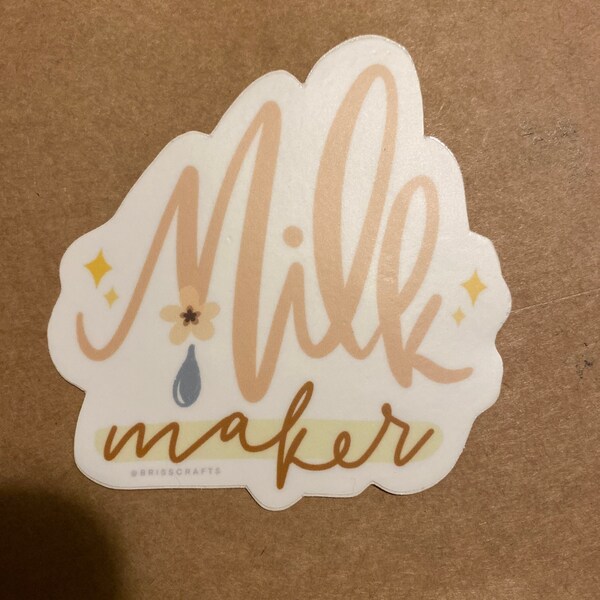 Milk Maker Waterproof Sticker, Breastfeeding Sticker, Breast Milk ...