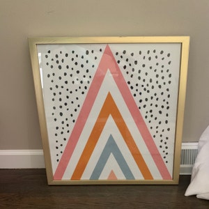 Alphabet Mid Century Modern Kids Wall Art Children's - Etsy