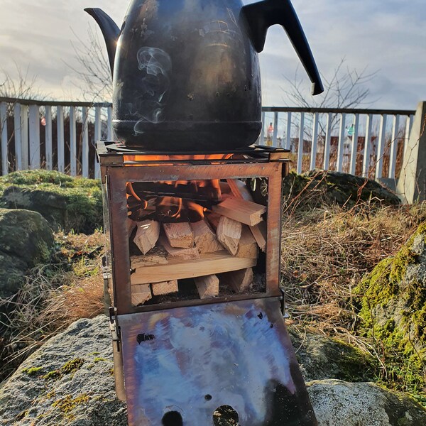 Hiking Tourist Ultralight Portable Fire Wood Stove V3 DXF Files for ...