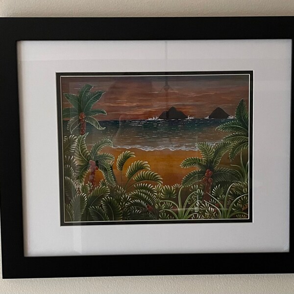 Print -hawaiian Still Life With Kapa and Koa Bowl - Etsy