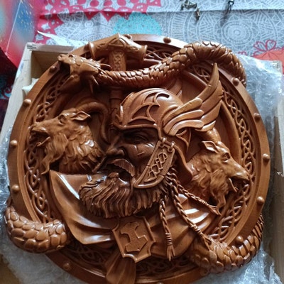 Thor God, God Viking, Thor, Wood Carved Pagan Paganism God, Thor, Tor ...