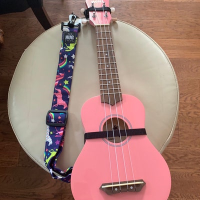 Ukulele Hug Strap Emilia Floral Purple Pink Yellow - Etsy