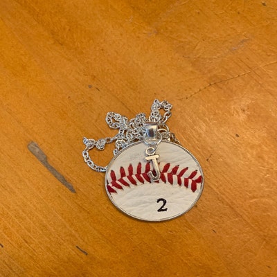 Softball Necklace, Softball Jewelry, Personalized Softball Necklace ...