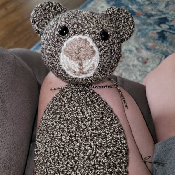 PATTERN: Christmas Bear Snuggler Pattern, Cuddle Me Bear Pattern ...