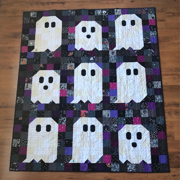 Ghost Party!!! Quilt PDF Pattern Download by Woollypetals - Etsy