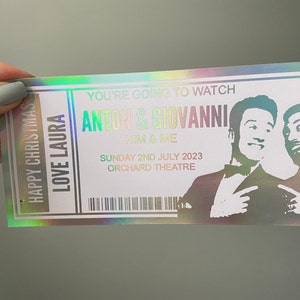 Personalised Foiled Golden Ticket Custom Event Ticket - Etsy