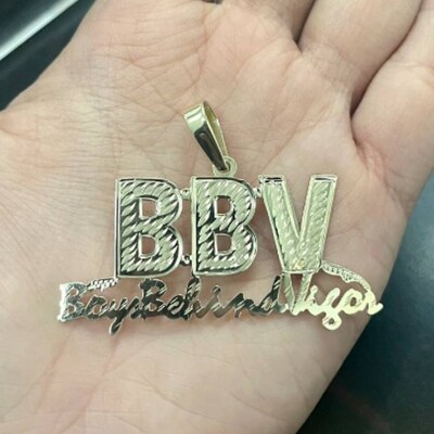 14K or 10K Solid Gold Diamonds Name Plate Personalized - Etsy