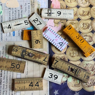 One Dozen Very Vintage Expandable Folding Ruler Pcs - Etsy