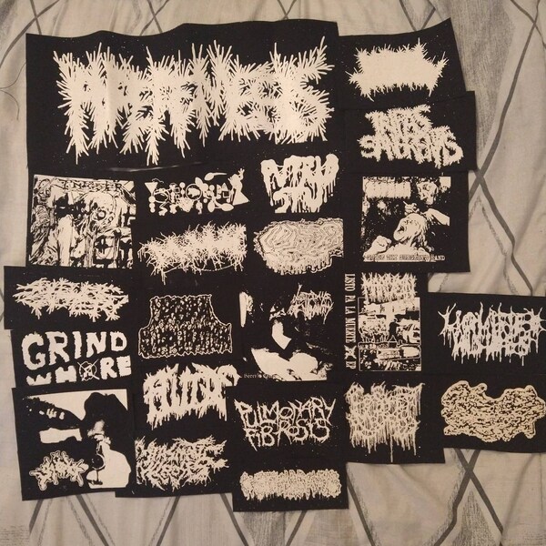 Dsbm Patches Sheet, Black Metal - Etsy