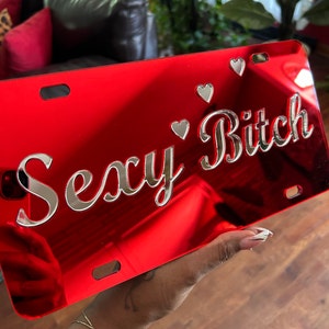 Custom Mirror light Blue License Plate Car Tag - Etsy