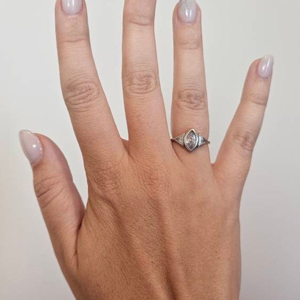 14K Solid Gold Earrings-solitaire Earrings-rose Gold Earrings-diamond ...