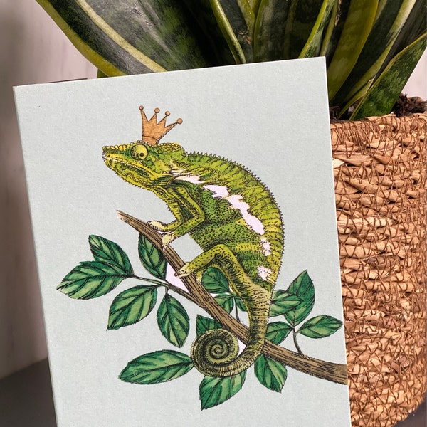 You're One in a Chameleon Greetings Card - Etsy