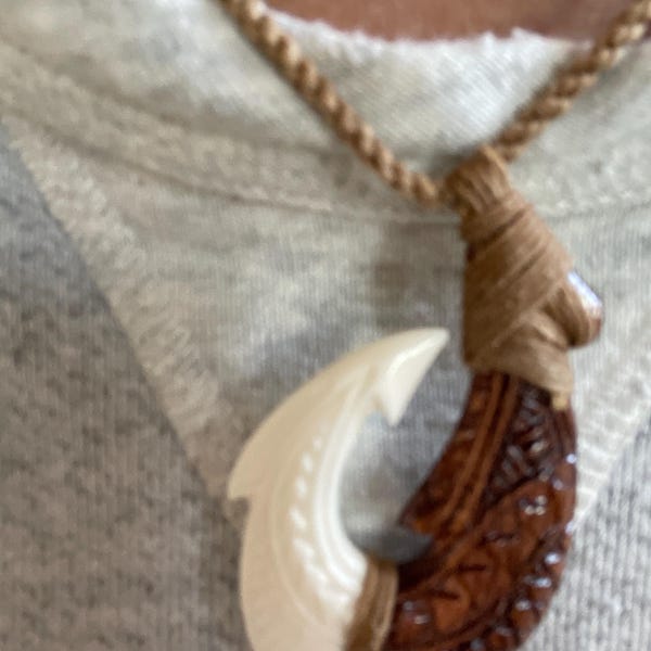 Maui Hooks - Hei Makau Adjustable Bone & Resin Necklaces- Story ...