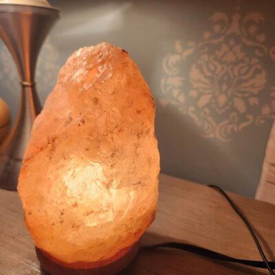 Original Himalayan Salt Rock Lamp 6-12 Lbs for Healing Made With 100% ...
