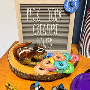 Set of 48 creature Power Discs inspired, 2.5 PRINTABLE PDF Digital ...