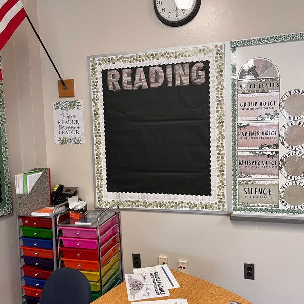 BOHO FARMHOUSE Classroom Door Display, Customizable Display, Classroom ...