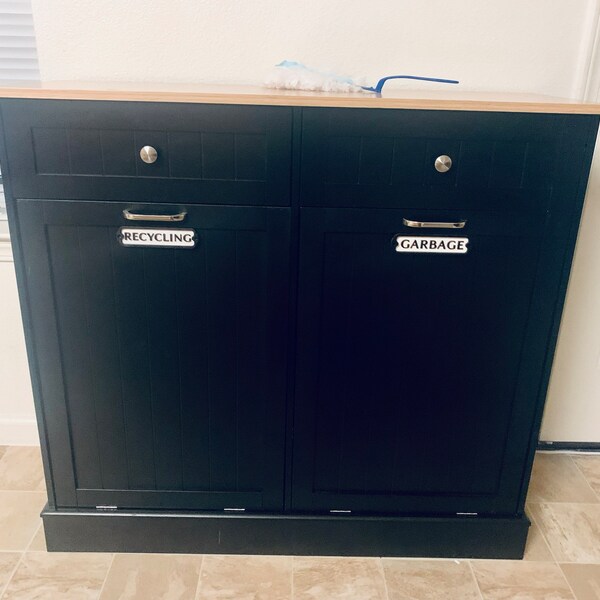 Wooden Garbage, Trash Sign. Vintage British Railway Style. Handmade ...