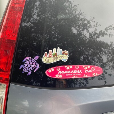 San Francisco Skyline Vinyl Sticker / SF California Sticker / Cool ...