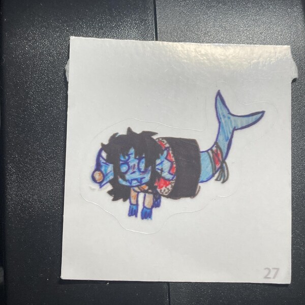 Baby Bill Cipher Among Us Drip Die-cut Sticker, Gravity Falls, Laptop ...