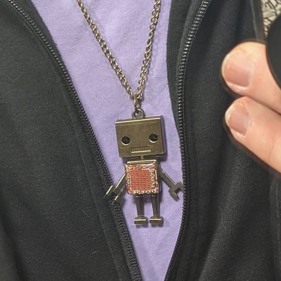 Steampunk Robot/android Robot/ Funky Robot Necklace/birthday Present ...