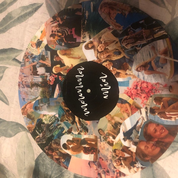 Mamma Mia 12 Custom Hand Collaged Vinyl Record - Etsy
