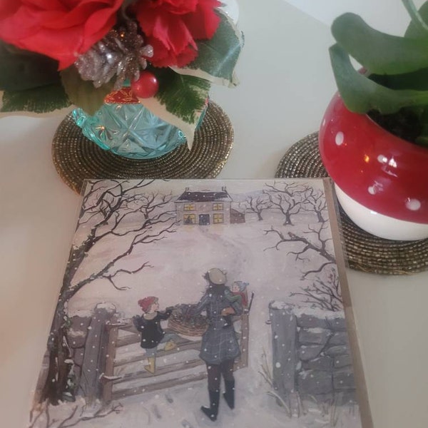 Snow Day - Greeting Card - Folded Card - Etsy