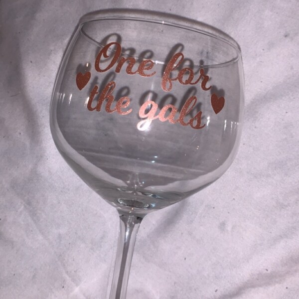 Gin Glass Decal, Gin Glass Sticker, Names for Drinks Glasses ...