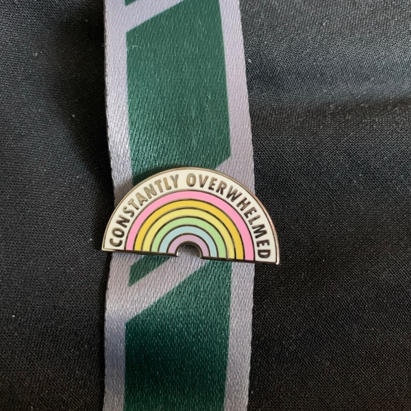 Constantly Overwhelmed Enamel Pin - Mental Health - Self Care - Etsy