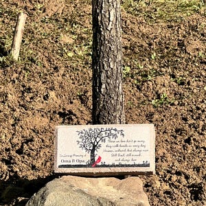 Personalized Cat Memorial Stone. 8x4 Stone Brick. Burial Marker. Indoor ...