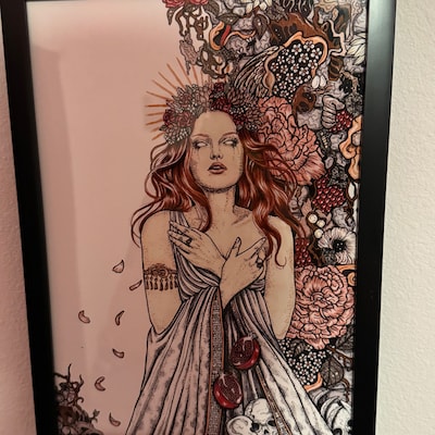 Persephone Art Print Greek Mythology Gift - Etsy