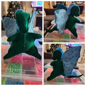 Felt Toy Sewing Pattern Baby Dragon Sew Your Own Felt Dragon - Etsy