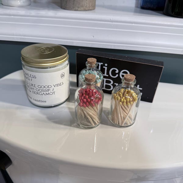 Sleek 4" Black Matches in Black Box | Ethereal Mountain | Custom Match ...