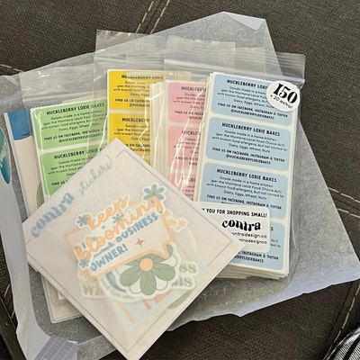 Happy Mail With Smiley Face Circle Label Thermal Sticker Labels for ...