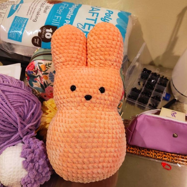 Jumbo Peep Bunny, Crochet Pattern, PDF, Digital, Download, Easter ...