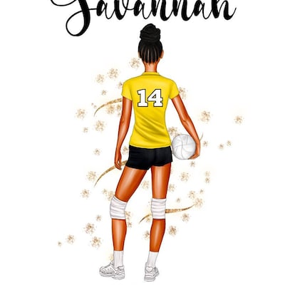 Personalized Volleyball Poster, Volleyball Gift, Personalized ...