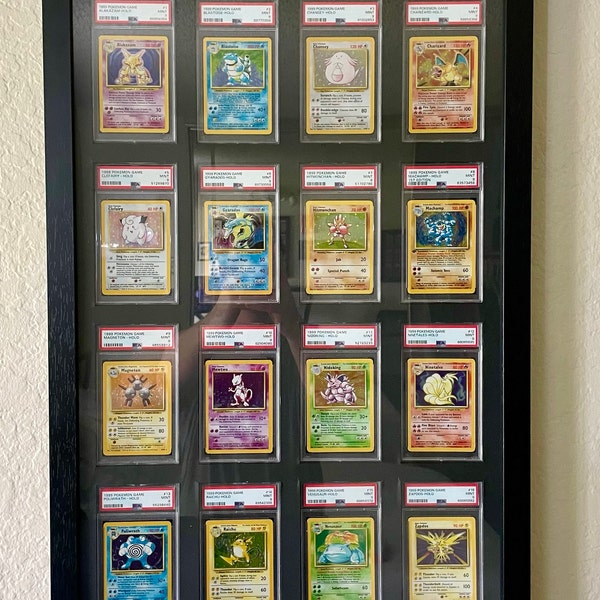 Display Frame for PSA/CGC Card Wall Frame: 20 Grid Acrylic, Pokémon ...