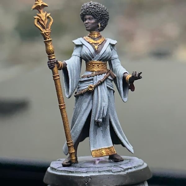 Dnd - TTRPG - Pathfinder Female Human Queen | Cleric | Bard Unpainted ...