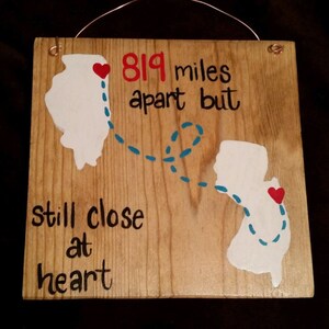 Best Friend Gift Wood Friendship Sign Long Distance Sign - Etsy