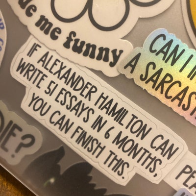 Alexander Hamilton History Sticker, History Sticker, Essays Sticker ...