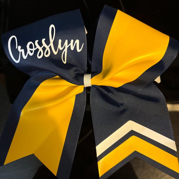 Red and Royal Blue Cheer Bow, Red Cheer Bow, Red Royal Blue White Cheer ...