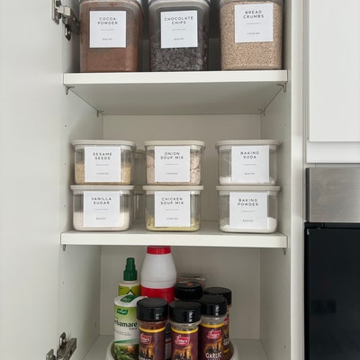 Extra Large Wide Mouth Glass Kitchen Storage Jar With White Waterproof ...